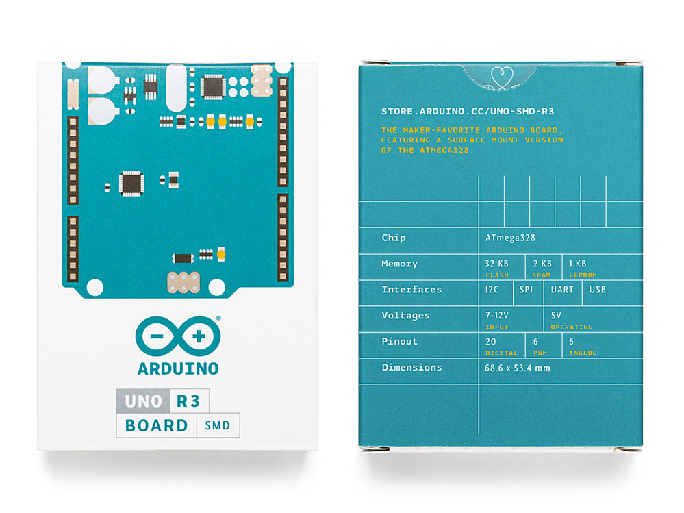 Arduino Uno Rev3 SMD | Easy-to-Use Microcontroller Board — Arduino Online Shop