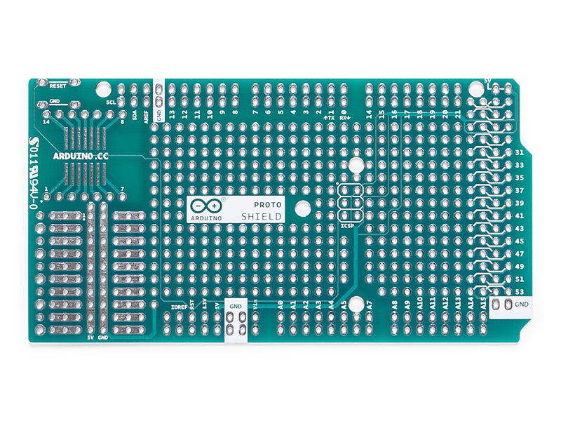 Arduino Mega Proto Shield Rev3 (PCB) — Arduino Online Shop
