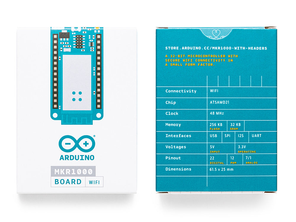 Arduino MKR1000 WIFI with Headers Mounted — Arduino Online Shop