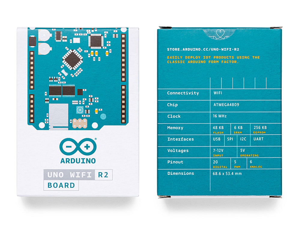 Arduino Uno WiFi Rev2 – ATmega4809, WiFi & Bluetooth, Secure — Arduino ...