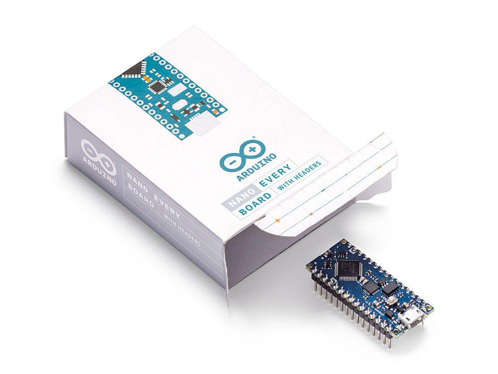Arduino Nano Every with Headers – Compact 5V Board for Prototyping ...