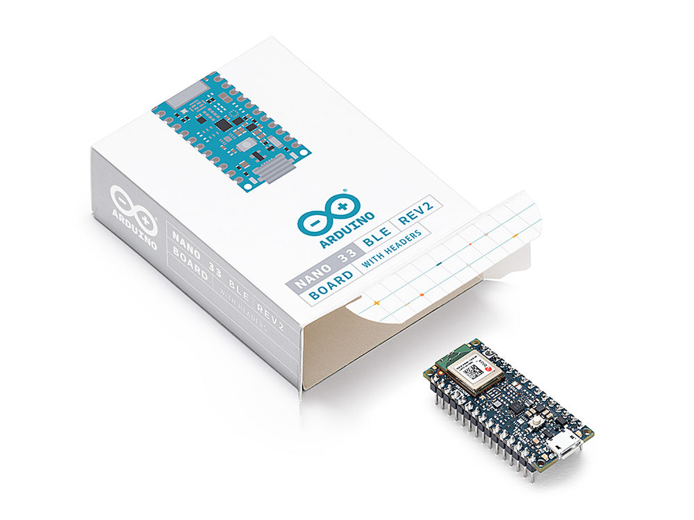 Arduino Nano 33 BLE Rev2 with headers – BLE & IMU Dev Board — Arduino Online Shop