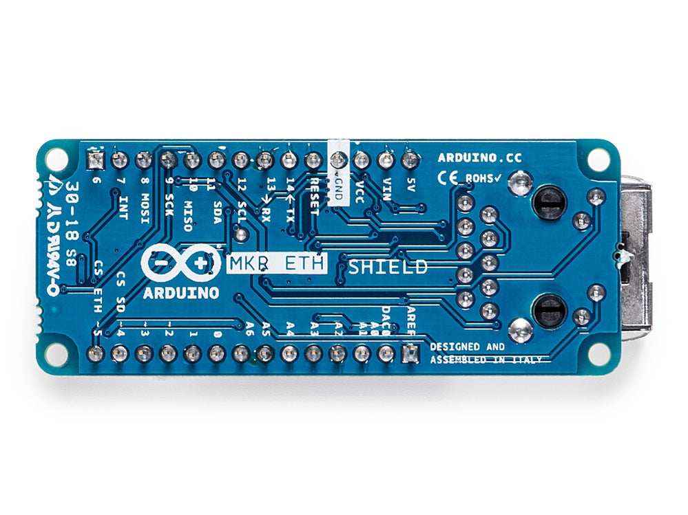 Arduino MKR ETH Shield – Wired Ethernet Connectivity for MKR Boards — Arduino Online Shop