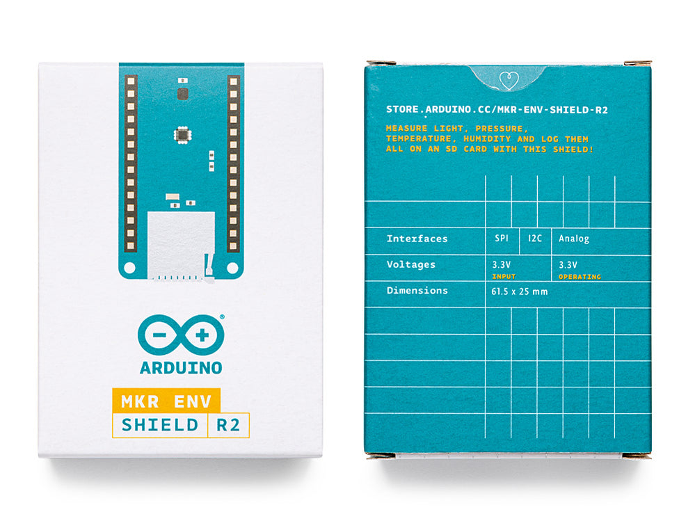 Arduino MKR ENV Shield Rev2 – Environmental Sensors for MKR Boards ...