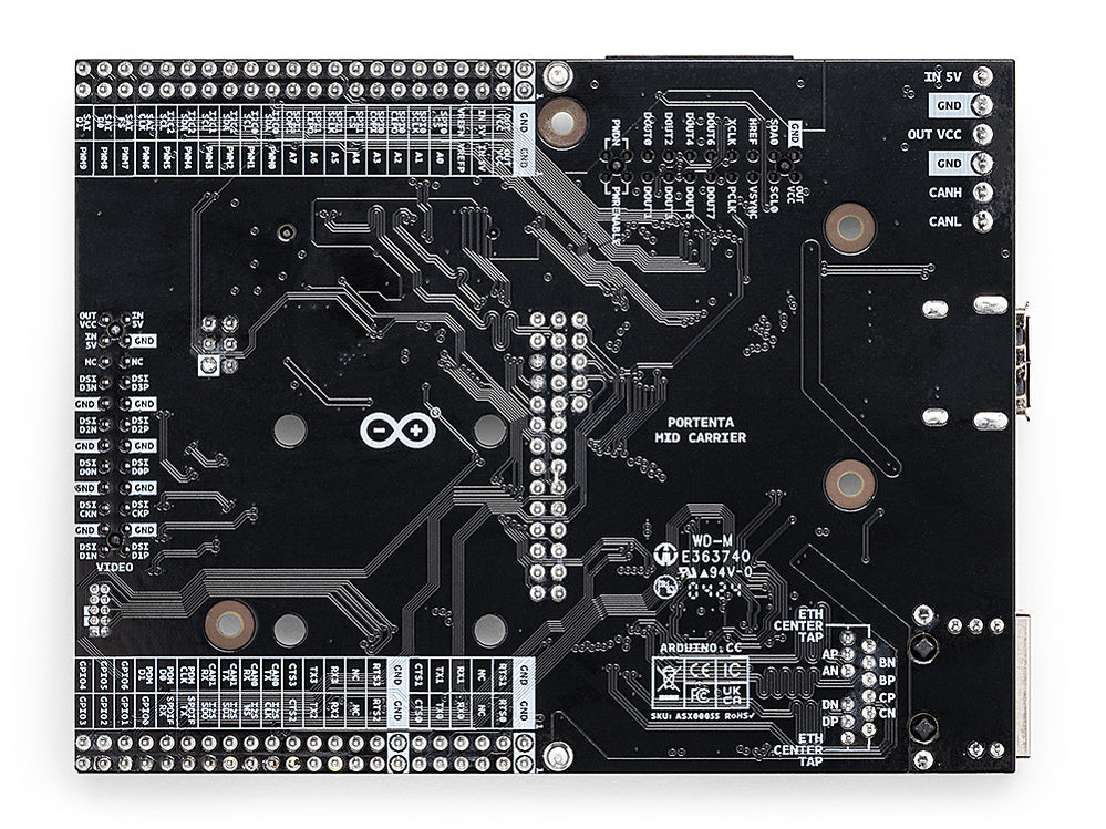 Portenta Mid Carrier – Expansion Board for Portenta Modules — Arduino ...