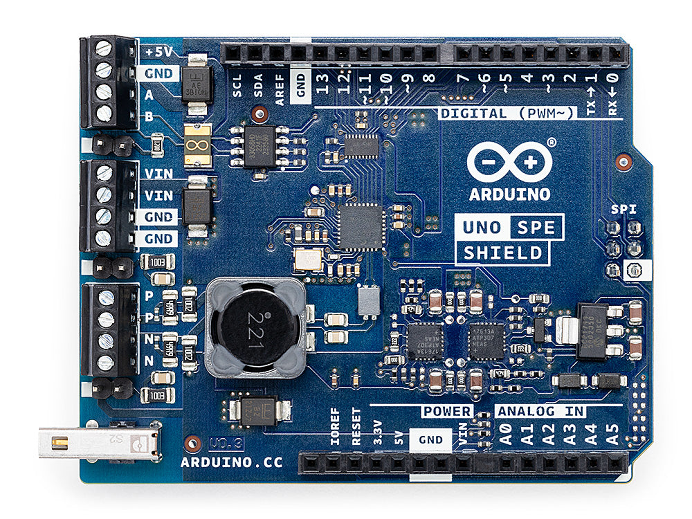 Arduino UNO SPE Shield – Ethernet & RS485 Connectivity for UNO R4 ...