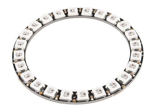 Ring with 24 RGB WS2812 LEDs and integrated driver — Arduino Online Shop