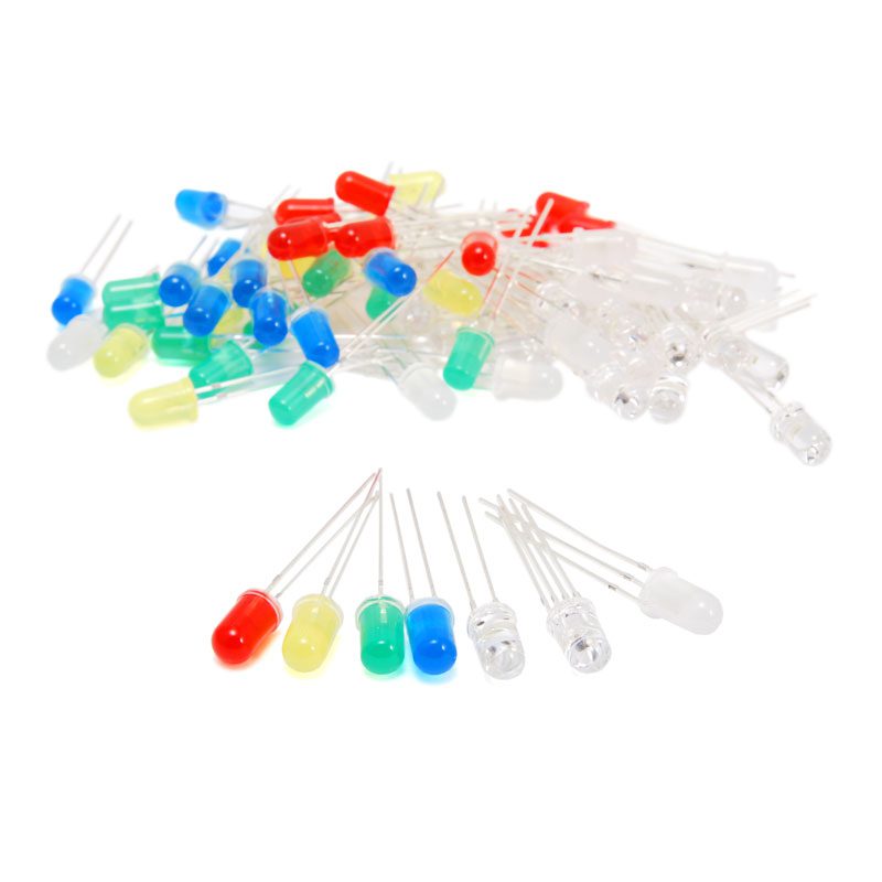 Set of 70 assorted color 5mm LEDs — Arduino Online Shop